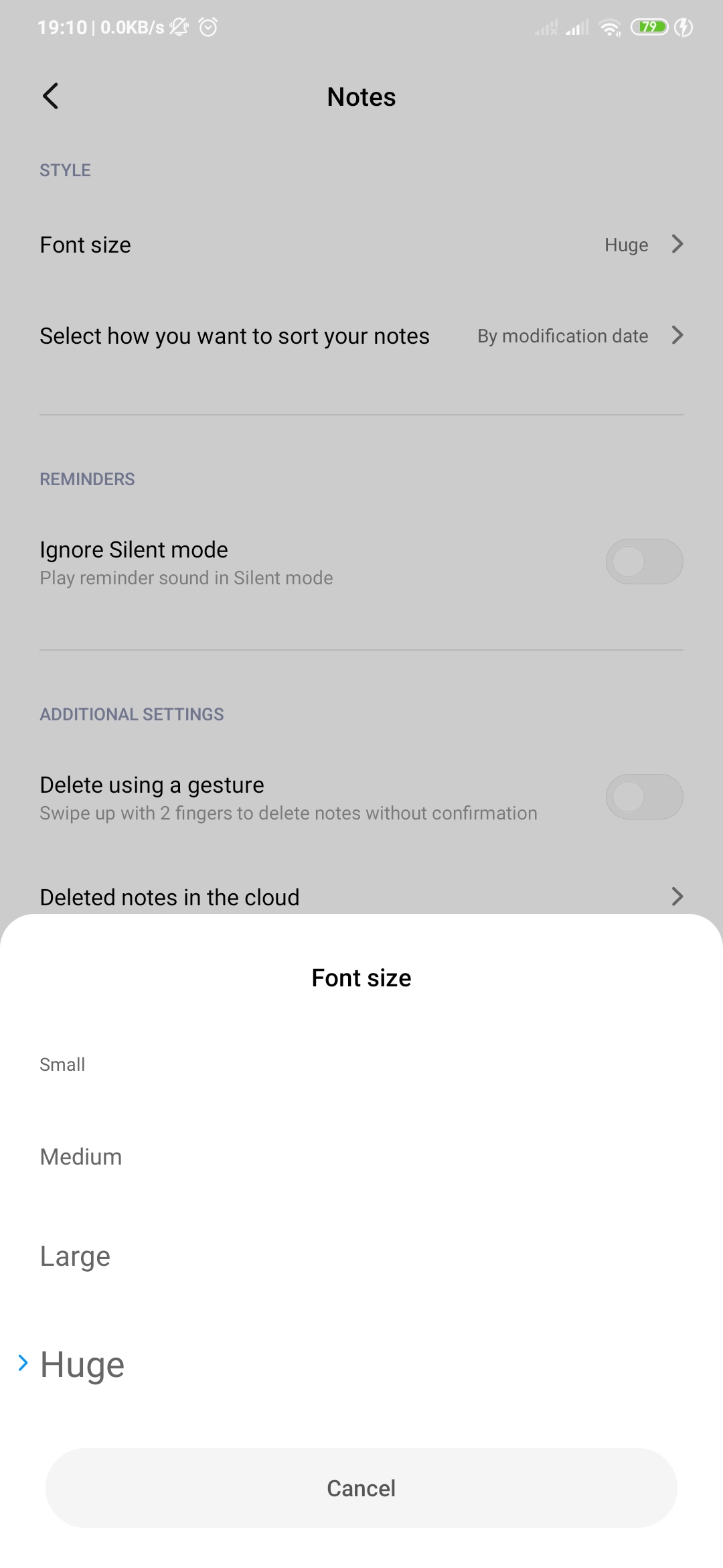New I Can t Resize Font Size In Notes Unofficial Xiaomi European 